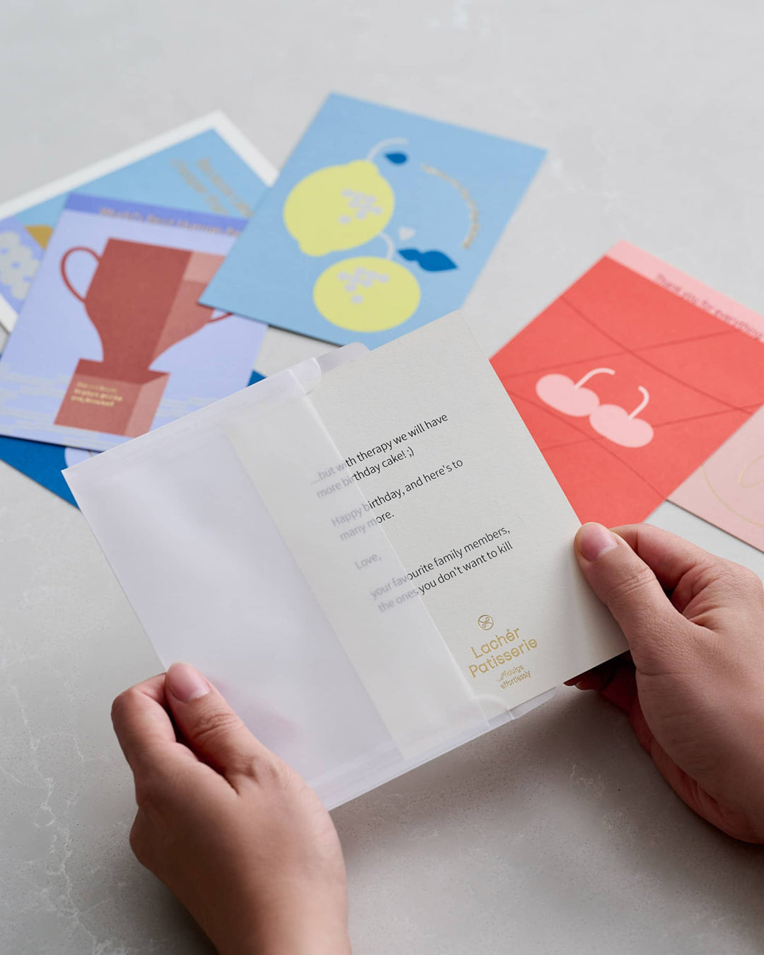 Greeting Card – Lacher to-go